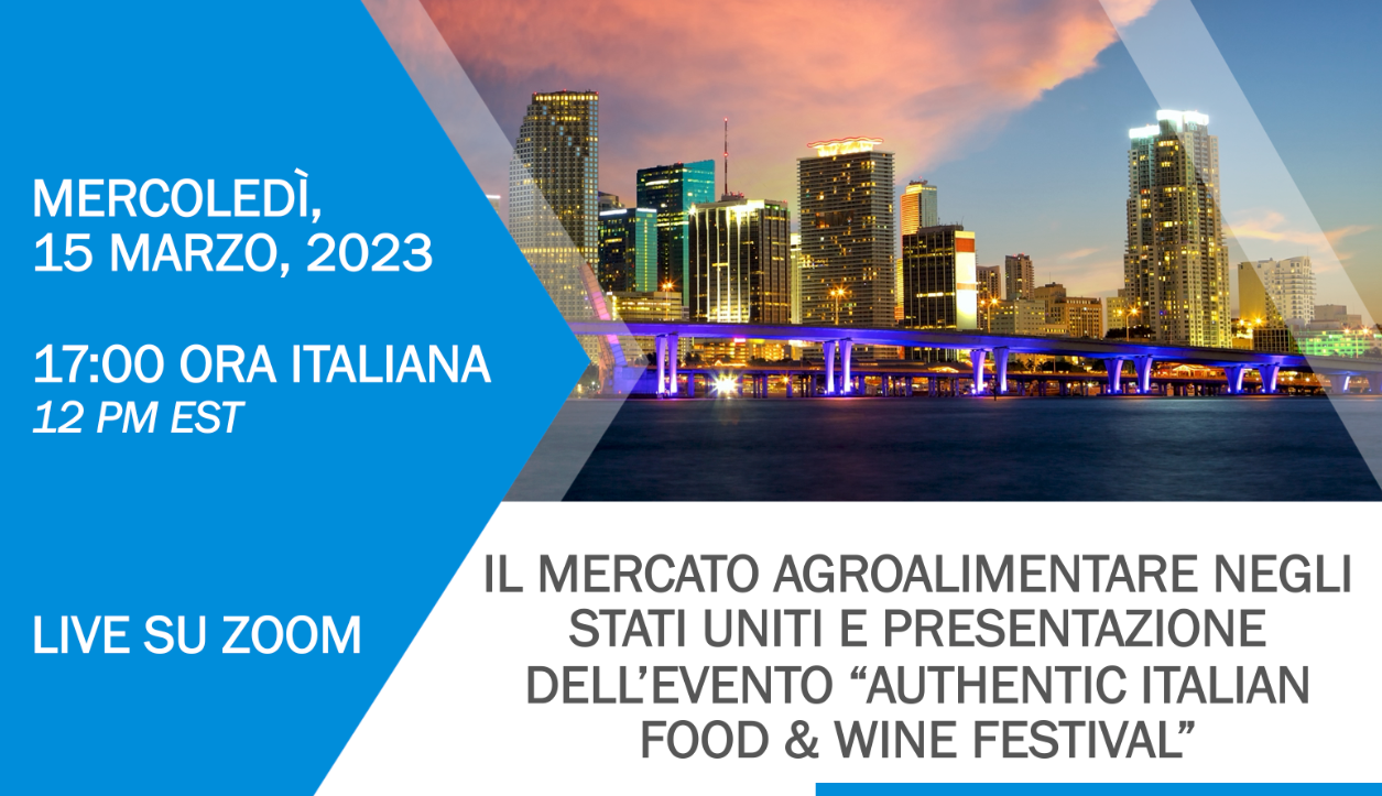 Webinar: Il Mercato Agroalimentare negli Stati Uniti e Presentazione ...